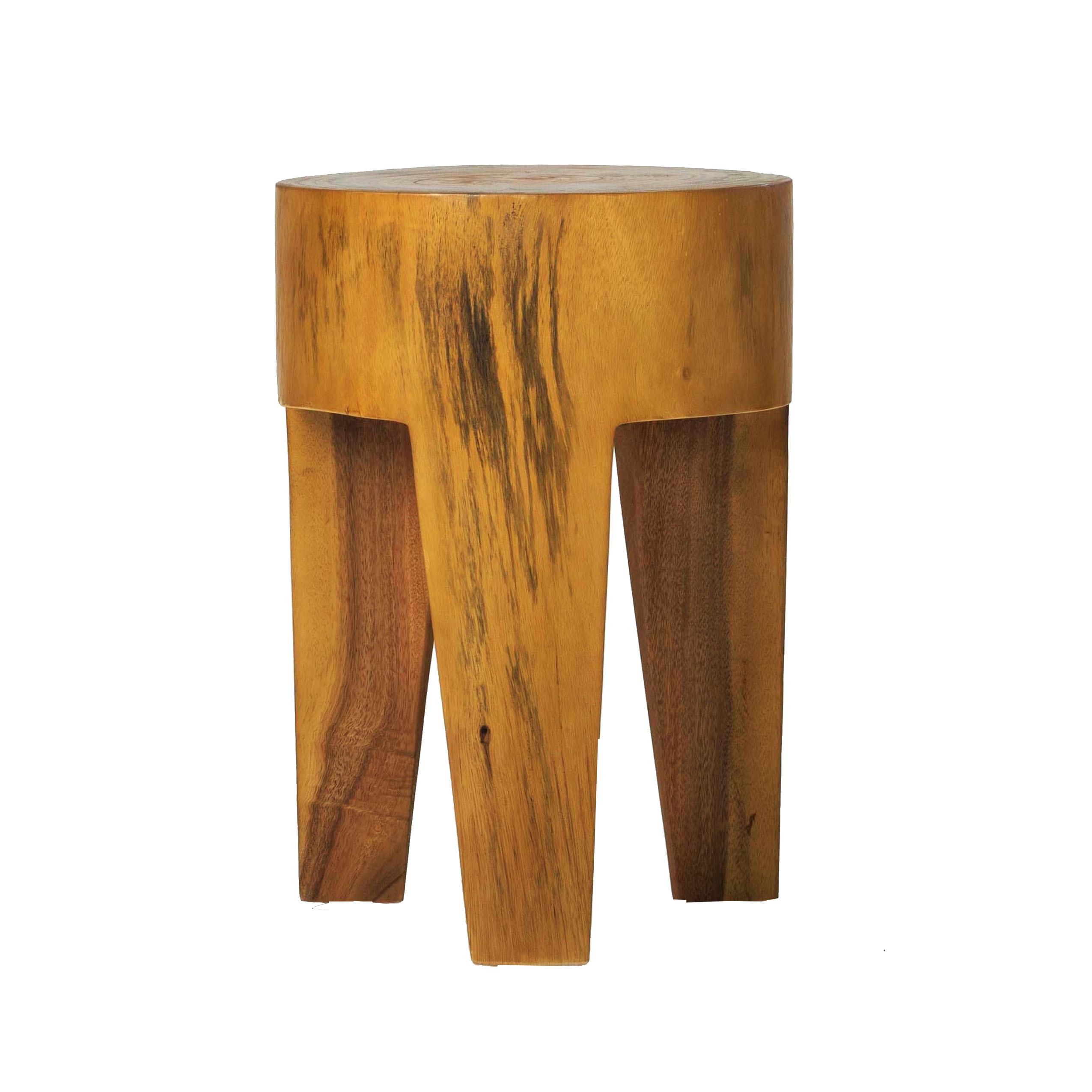 WOOD CARVE ROUND STOOL - PT PALMA INDONESIA