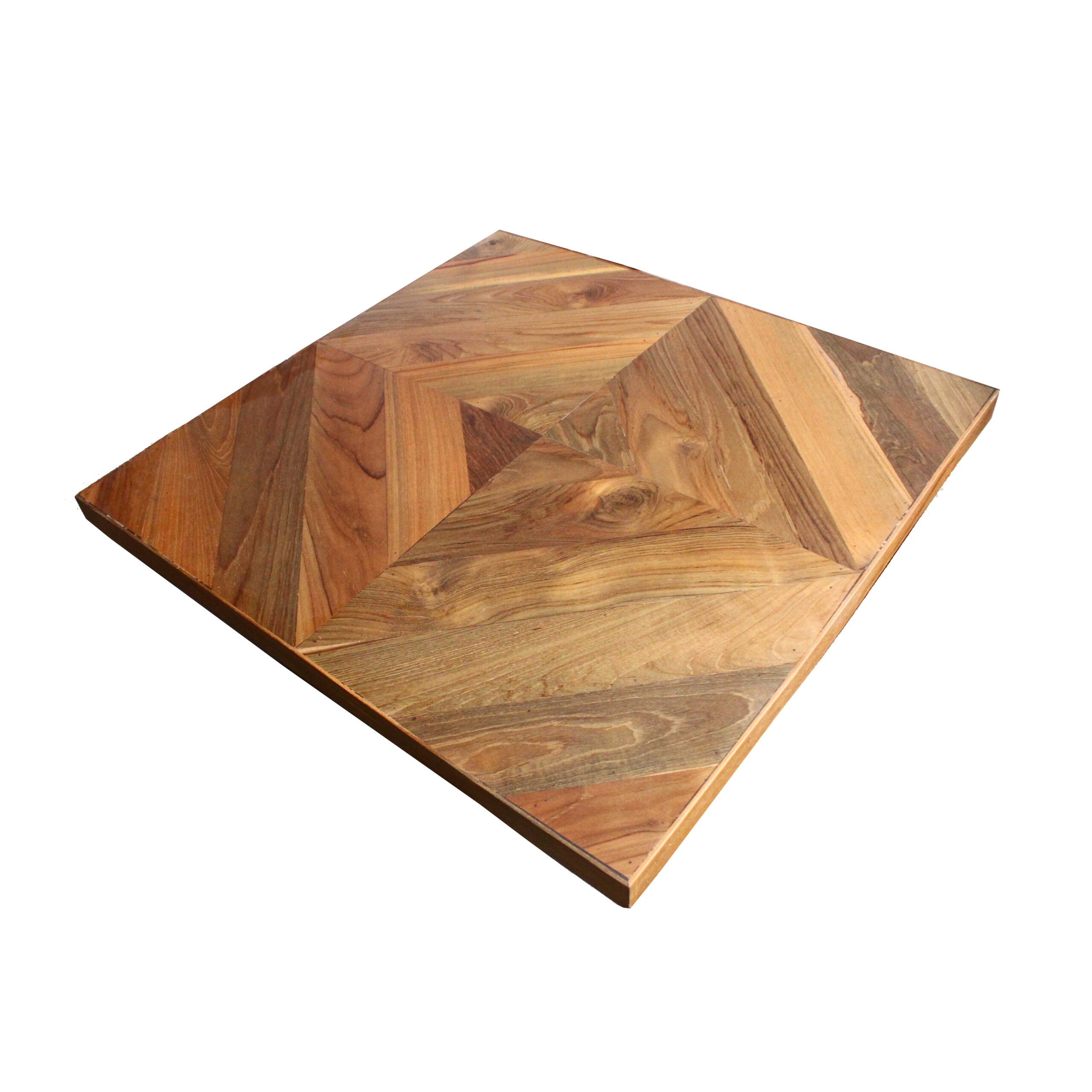 RECYCLE TEAK DIAGONAL PARQUET TOP TABLE - PT PALMA INDONESIA